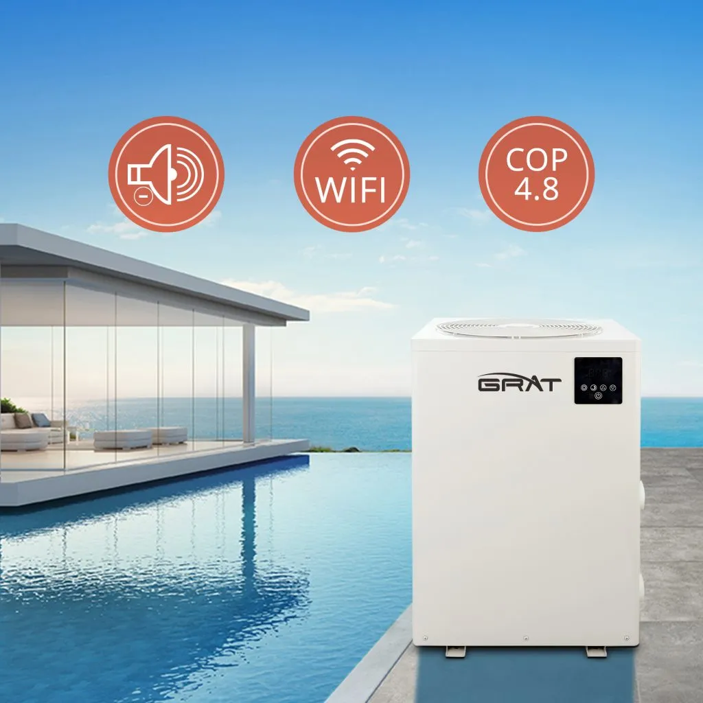 GRAT 32,400 BTU/9.5kW Swimming Pool & Spa Heat Pump for 20-45m³ ...