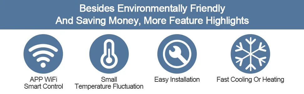 GRAT 61,000 BTU/18 KW Heating & Cooling & DHW 3 in 1 Heat Pump, Heating ...